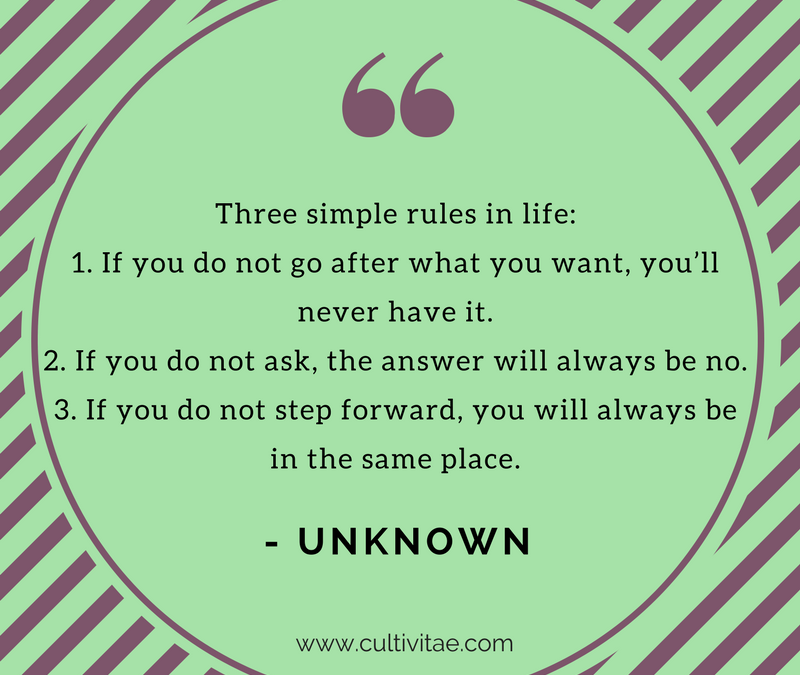quote 3 simple rules in life - CultiVitae - Cultivate Your Life and Career